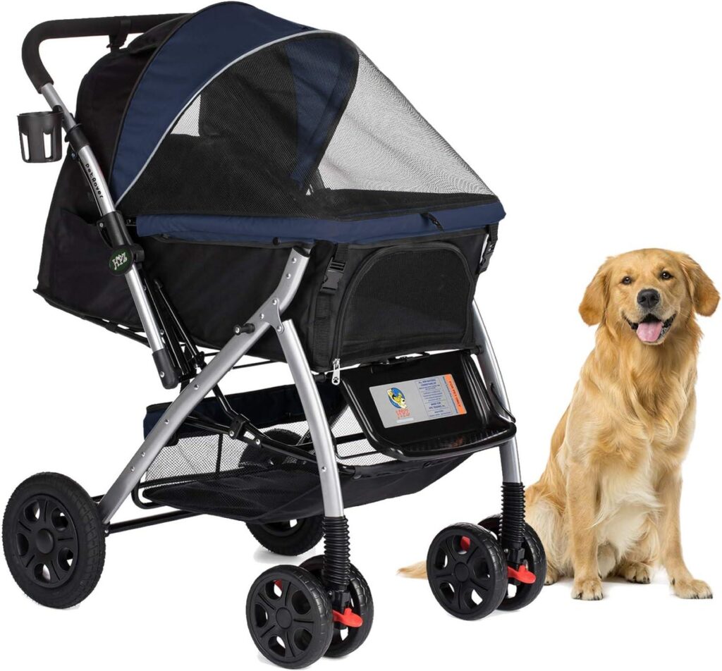 HPZ Pet Rover Stroller – Premium Comfort for Dogs & Cats